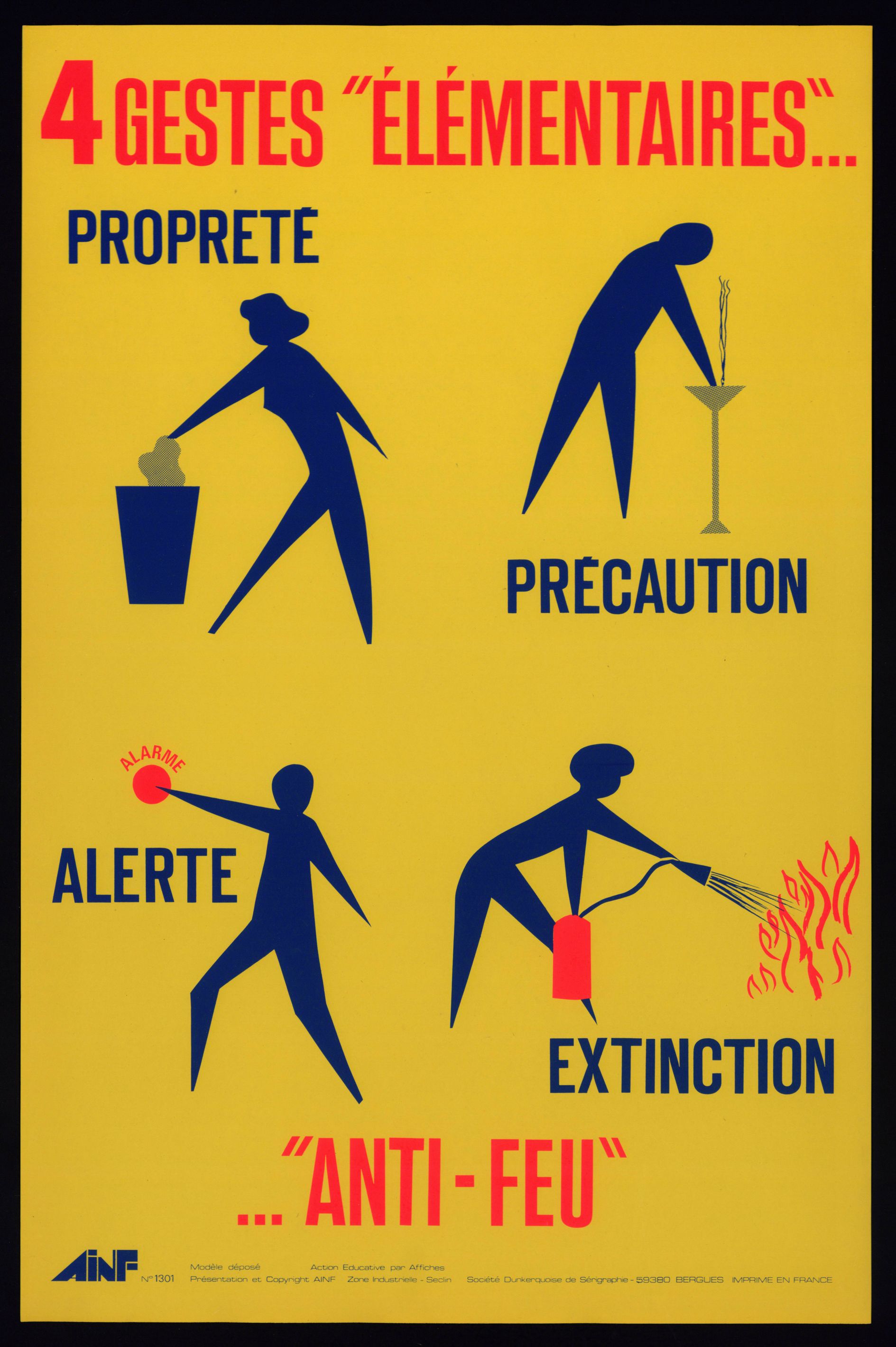 Quand l’affiche sert à prévenir le risque incendie